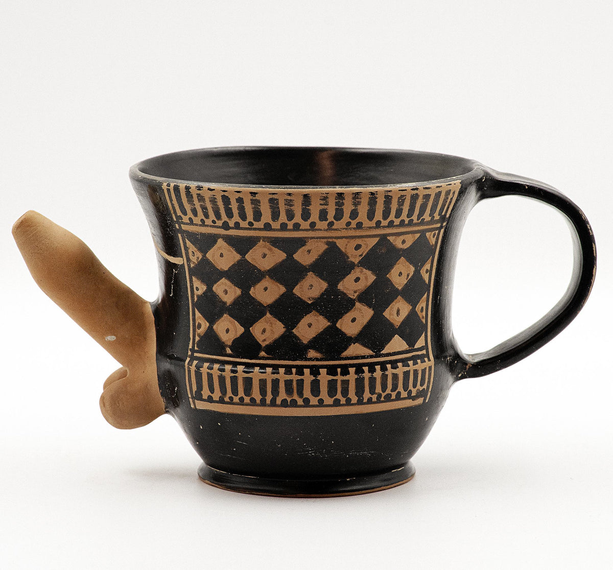 BG and BF Plastic Vase Phallic — Attic Black